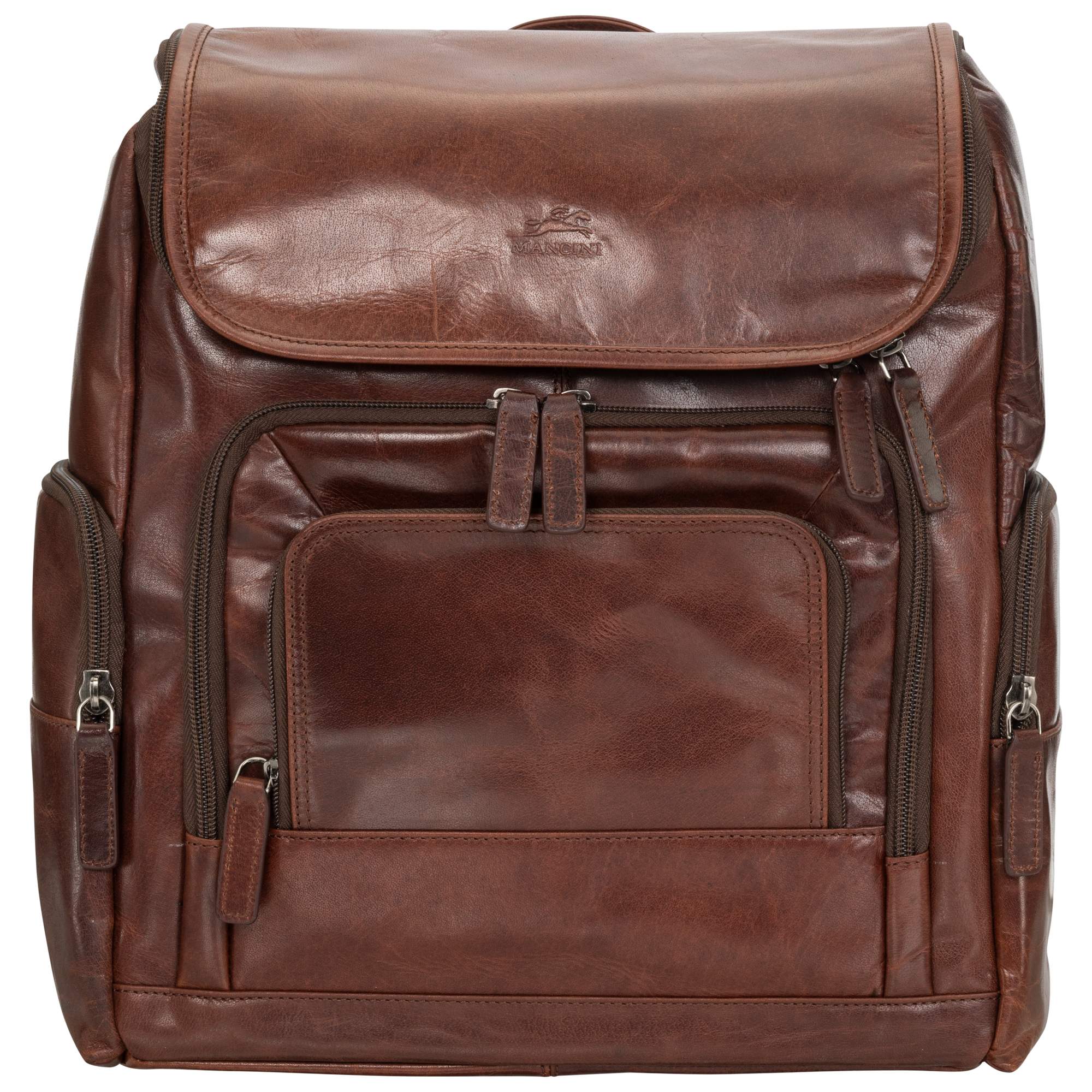 Mancini Leather Backpack for 15.6” Laptop and Tablet - Modern Tourist ...