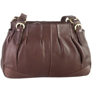 Derek Alexander Leather Ladies' Handbag Semi-Pleated East/West - Modern ...